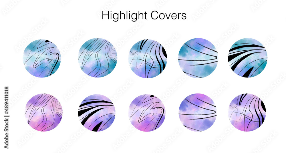 Highlight covers backgrounds. Editable stroke. Stock Illustration ...