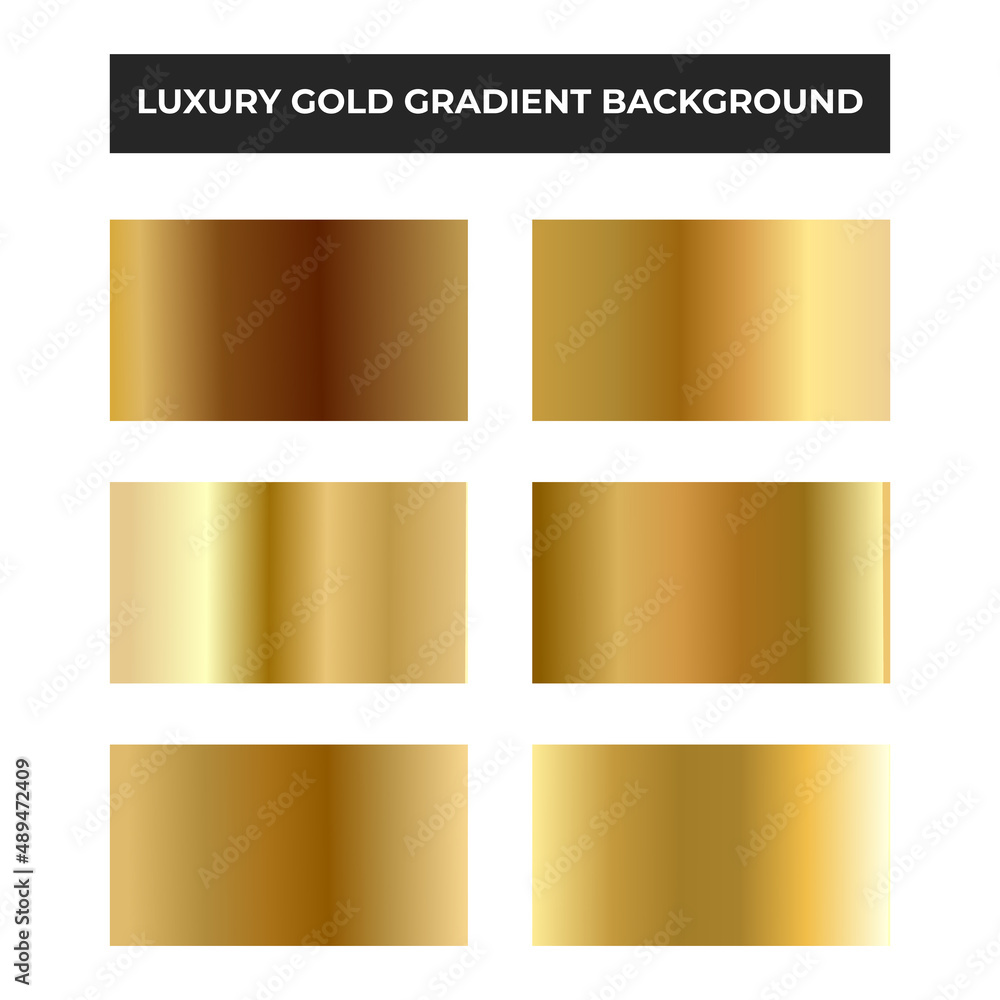 Set of luxury gold gradient background. Vector eps10 Stock Vector ...
