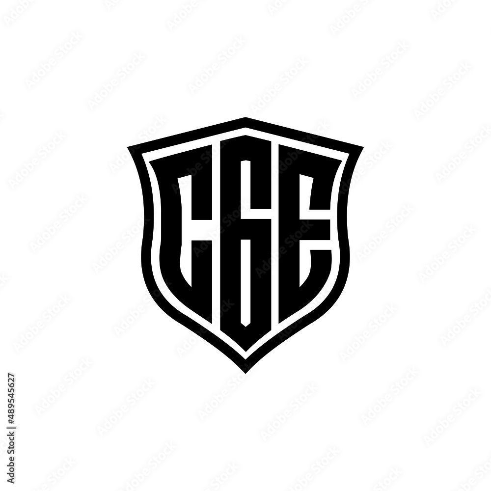 Stock-Vektorgrafik „CGE letter logo design with white background in ...