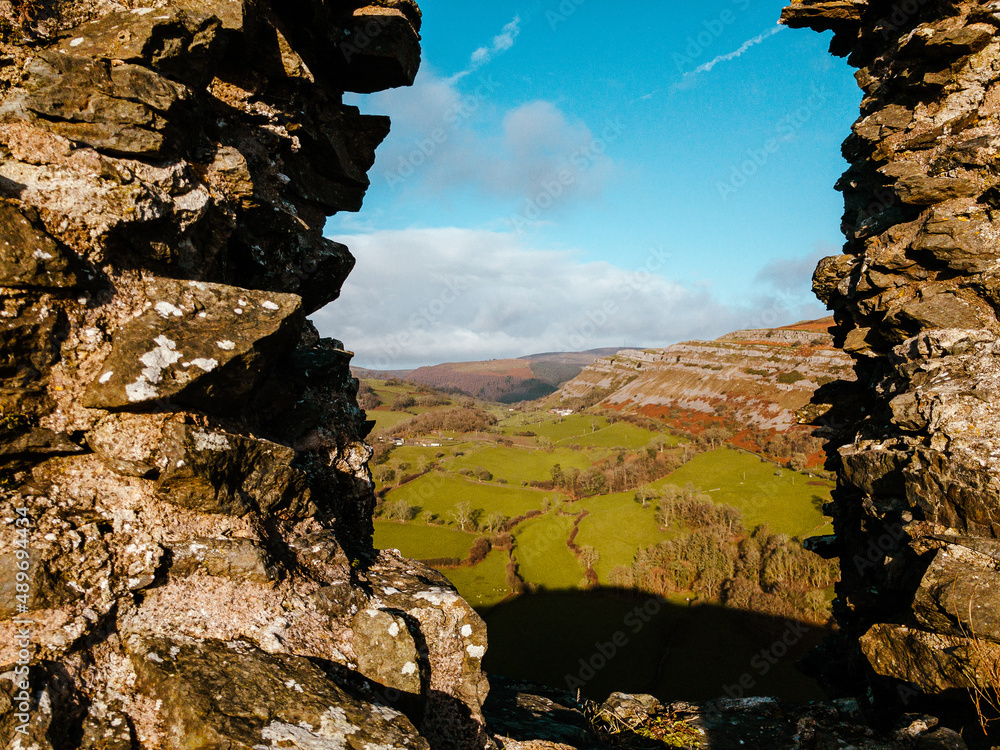 Llangollen, Castle, Dinas Bran, Wales, Historic, Stock Photo | Adobe Stock