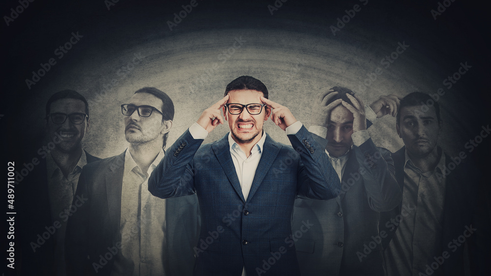 Businessman with multipolar disorder splits emotions into different ...