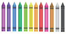 Colorful Crayons Clipart Free Stock Photo - Public Domain Pictures