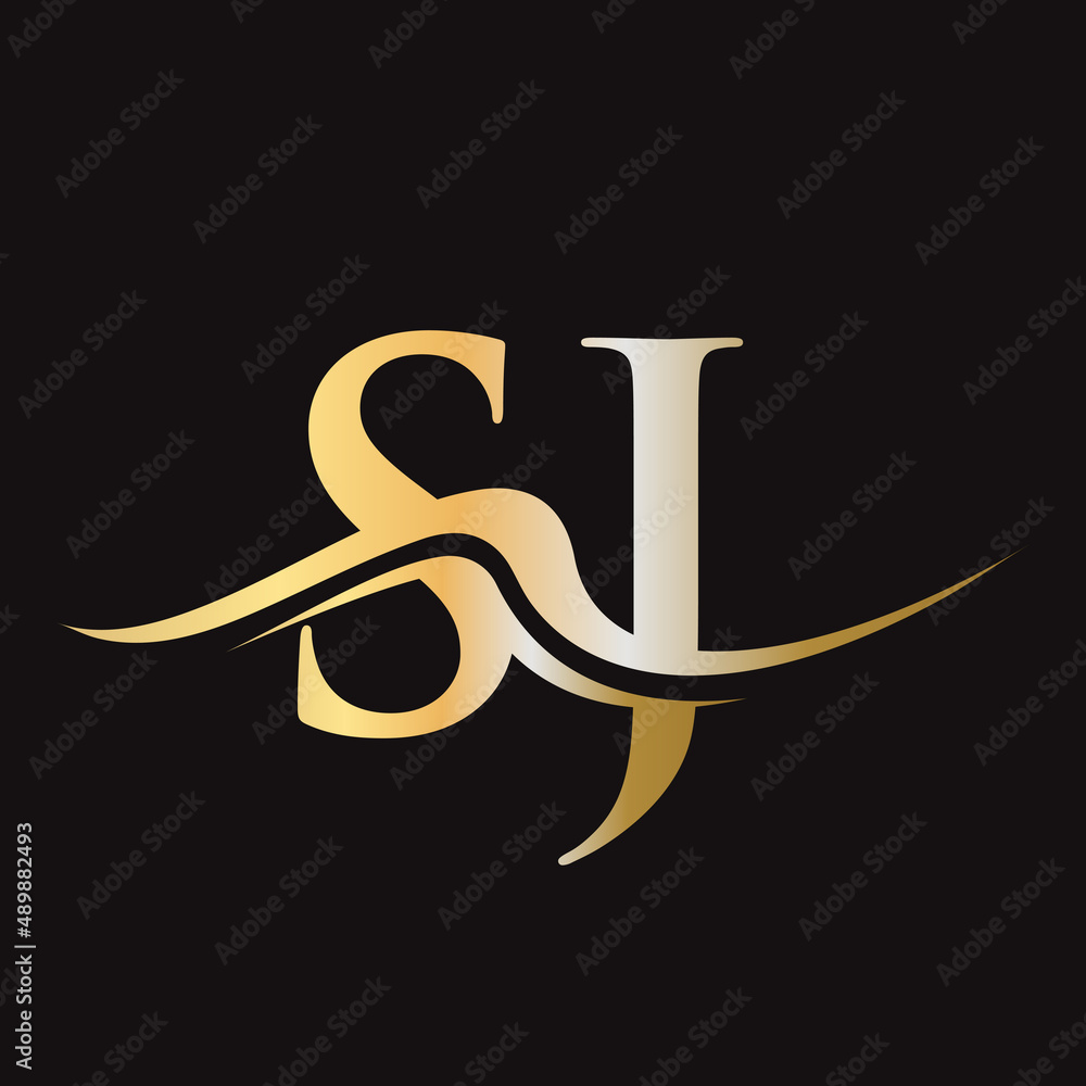 Letter SJ Logo Design. Initial SJ Logotype Template For Business And ...
