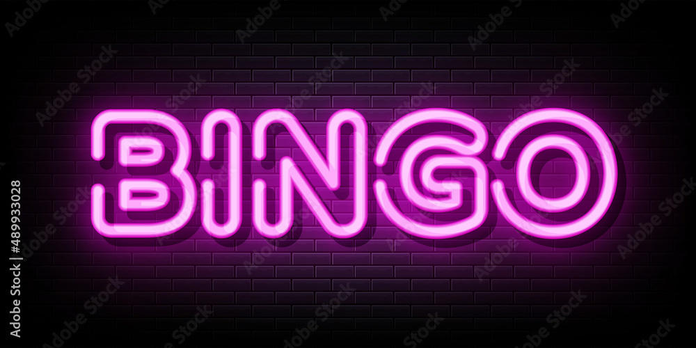 bingo neon sign. neon symbol Stock Vector | Adobe Stock