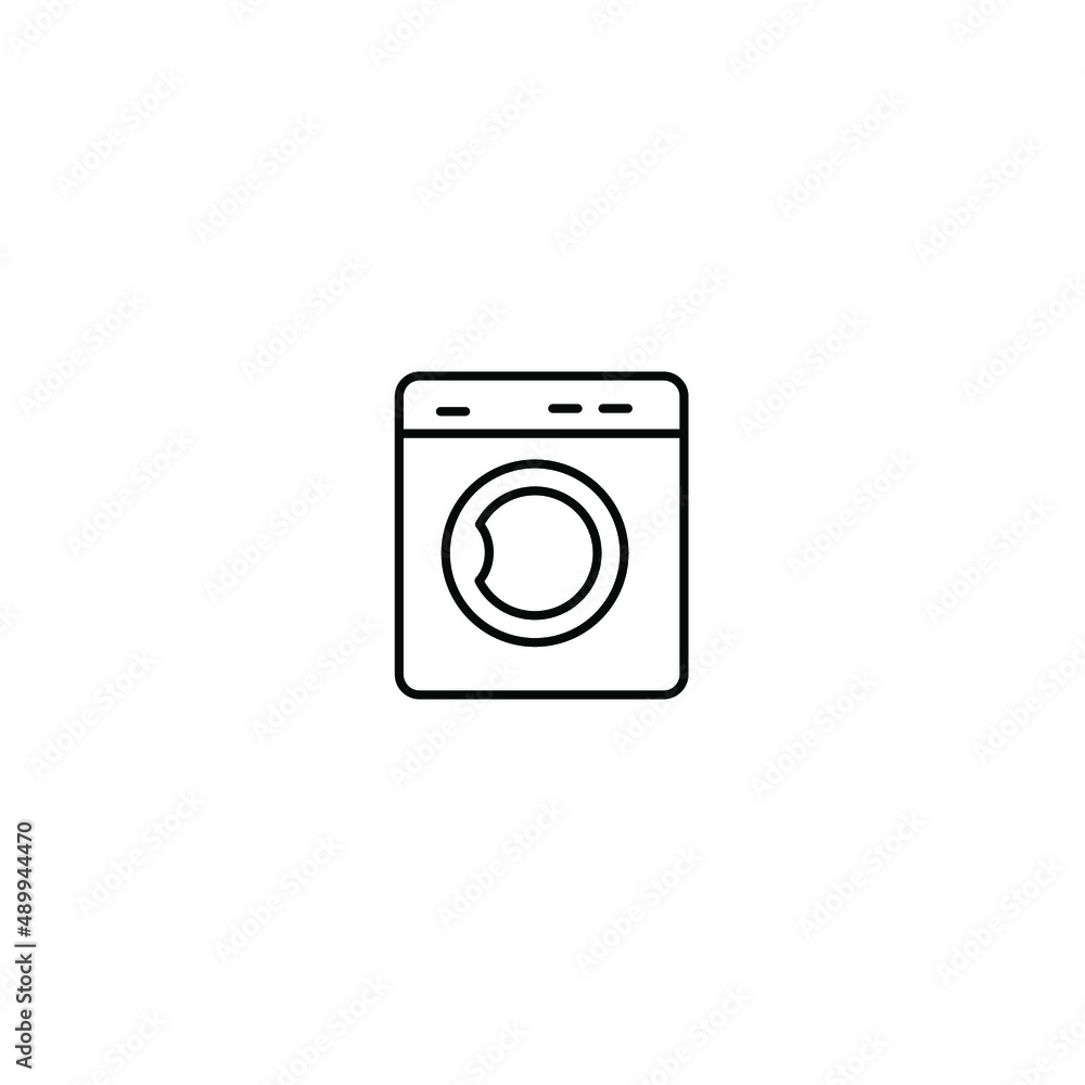 washing machine icons symbol vector elements for infographic web Stock ...