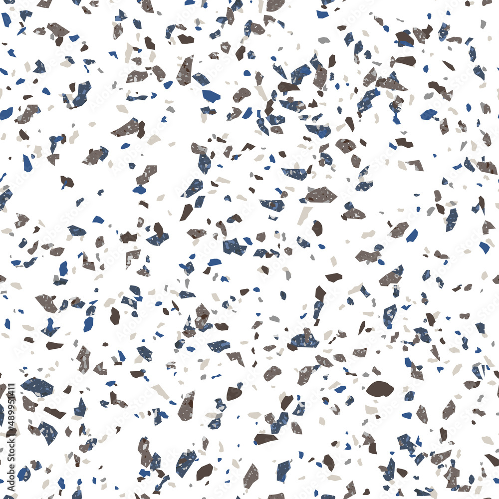 Terrazzo Stone Texture Seamless Pattern Design Stock Vector | Adobe Stock