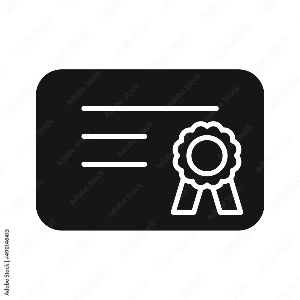 sertificate icons symbol vector elements for infographic web Stock ...