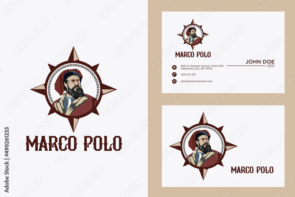 Logo marco polo and navigation Stock Vector | Adobe Stock