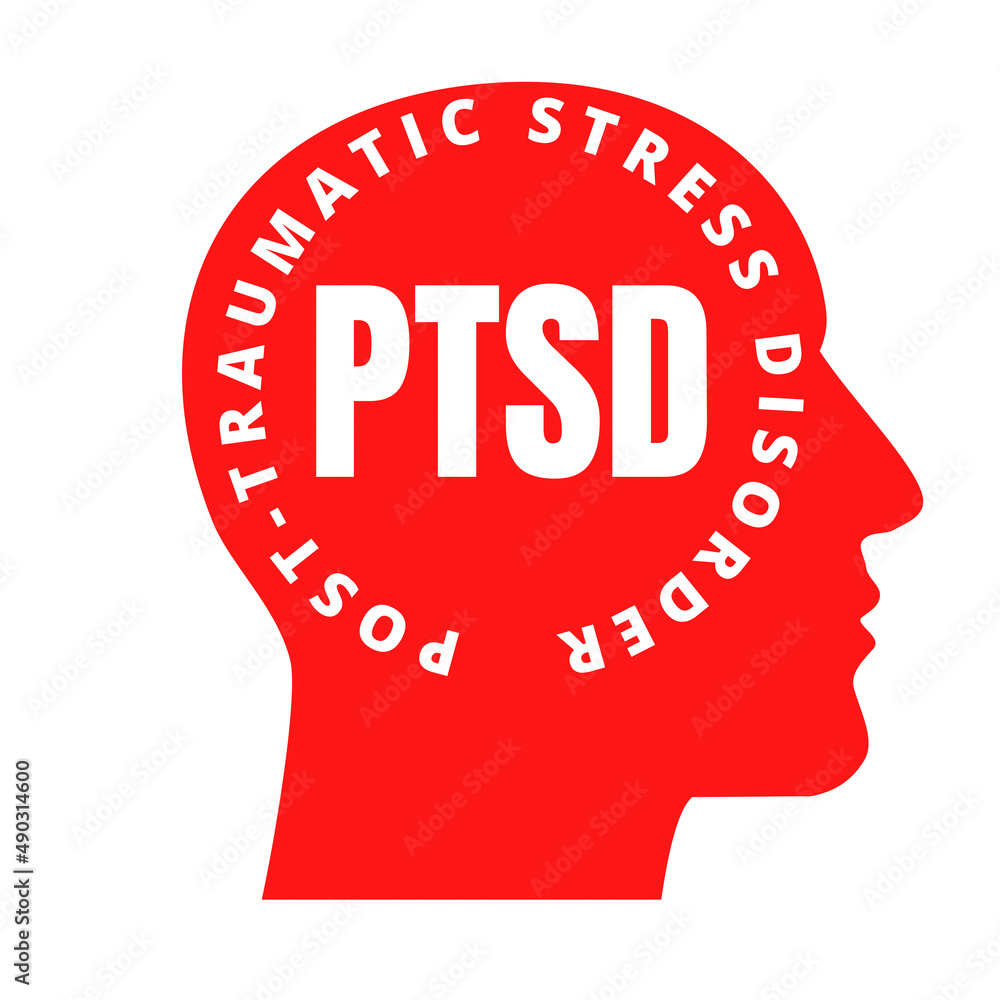 PTSD post-traumatic stress disorder symbol icon Stock Illustration ...