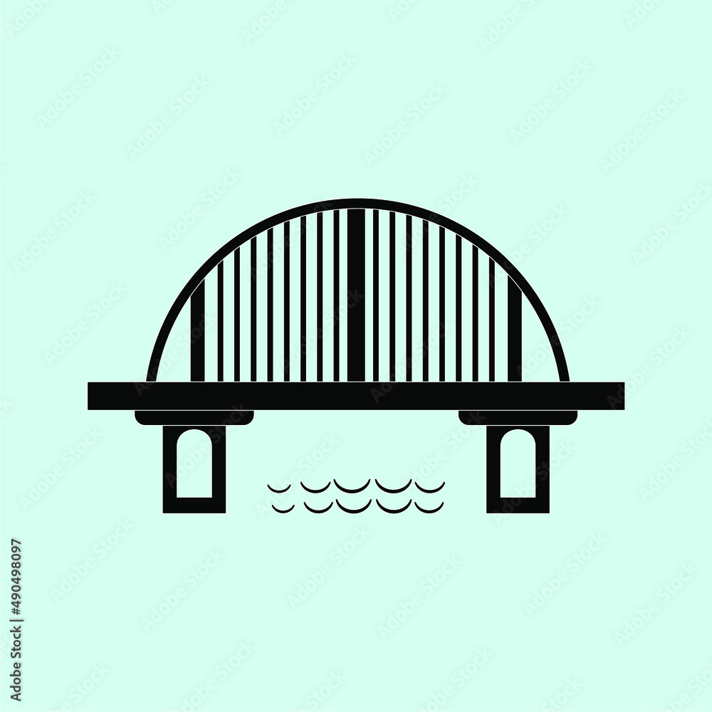 bridge vector illustration, perfect for maps, icons, brochures, posters ...