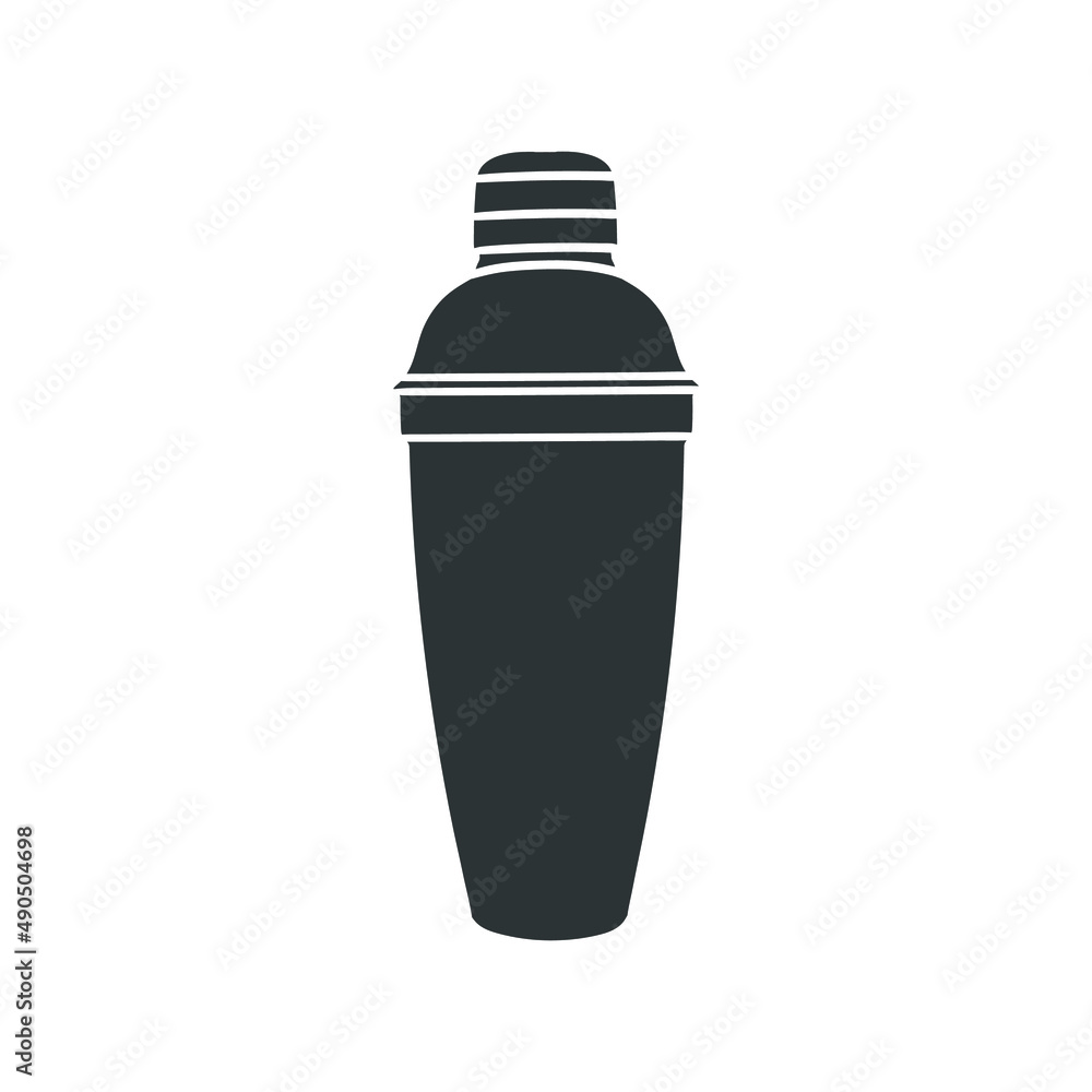 Stock-Vektorgrafik „Shaker Icon Silhouette Illustration. Cocktail Mixer ...