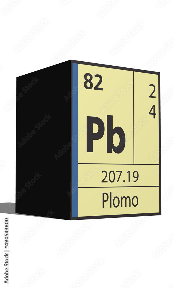 Ilustración de Stock Plomo, Elementos de la tabla periódica | Adobe Stock
