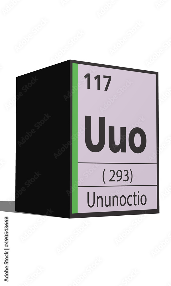 Ununoctio, Elementos de la tabla periódica Stock Illustration | Adobe Stock