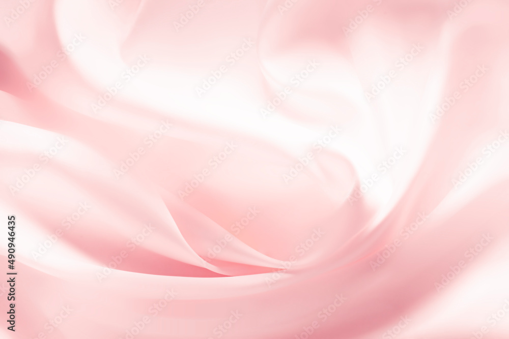 Cosmetic silky cream texture pink background Stock Photo | Adobe Stock