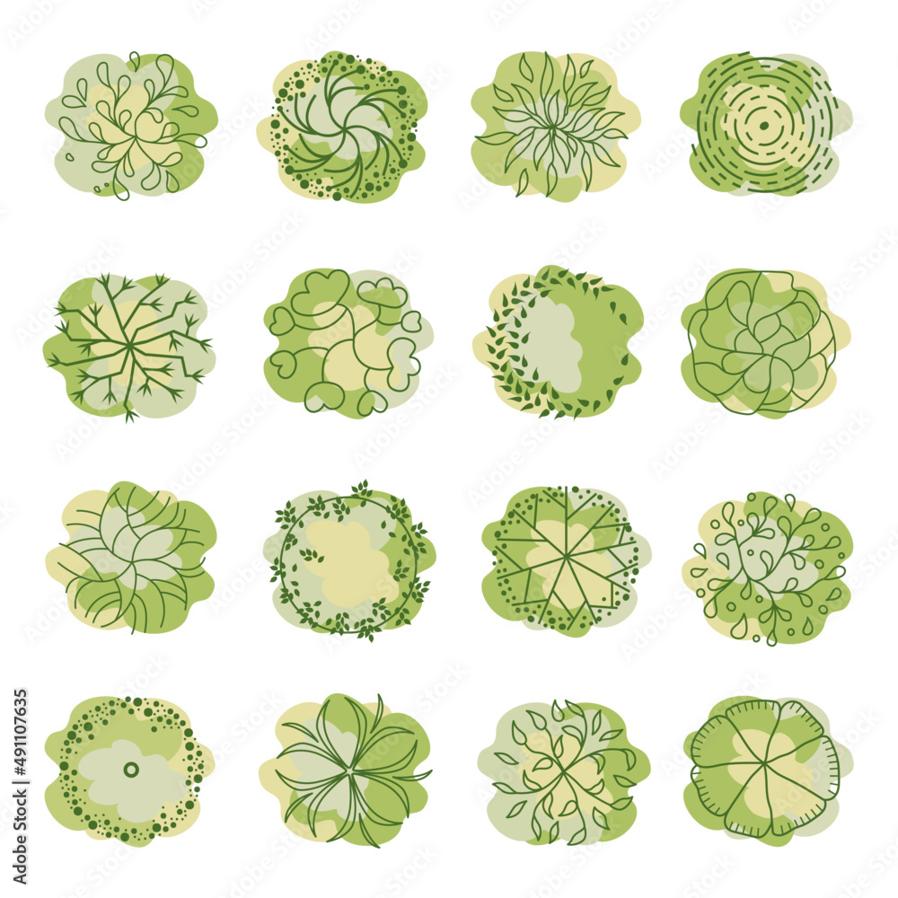 Trees for the master plan. Tree for architectural floor plans ...