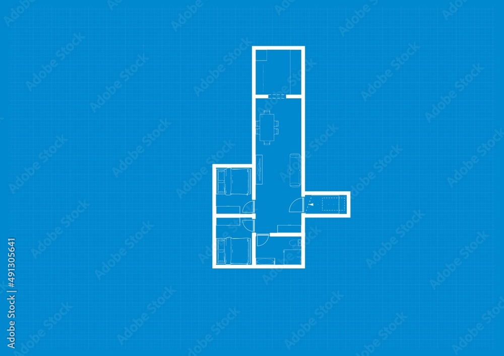 Underground bunker. Bunker. Bunker floor plan. Bunker floor plan. 3D ...