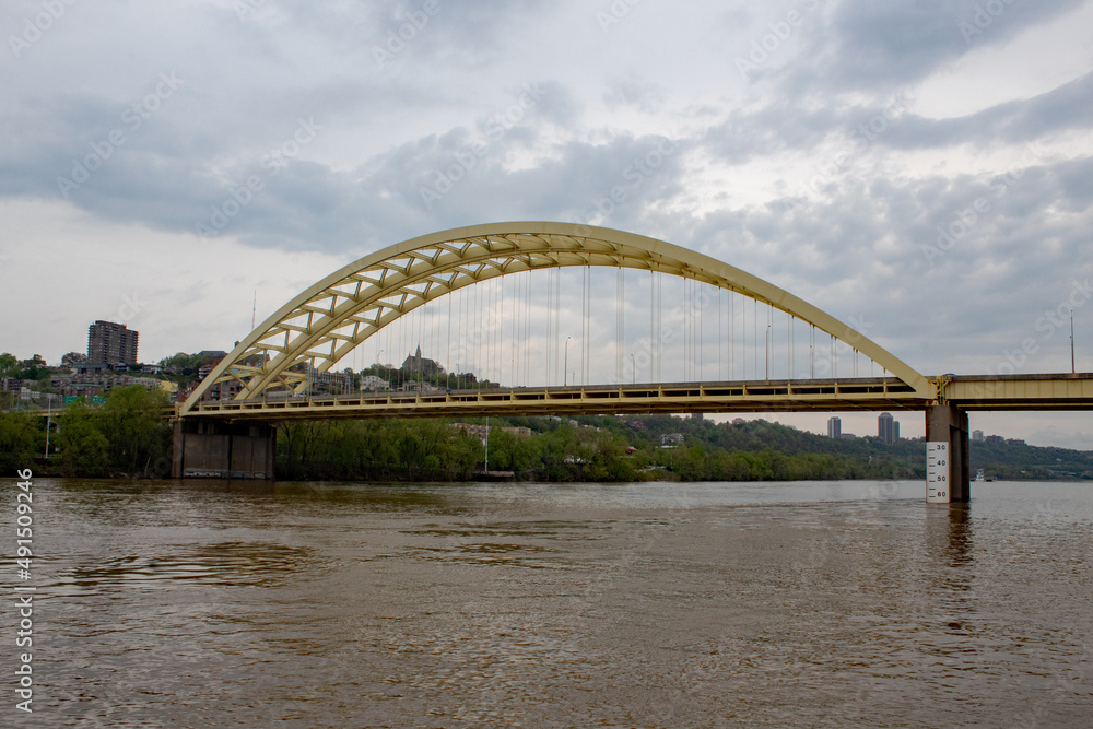 The Cincinnati Daniel Carter Beard bridge also known as the Big Mac ...