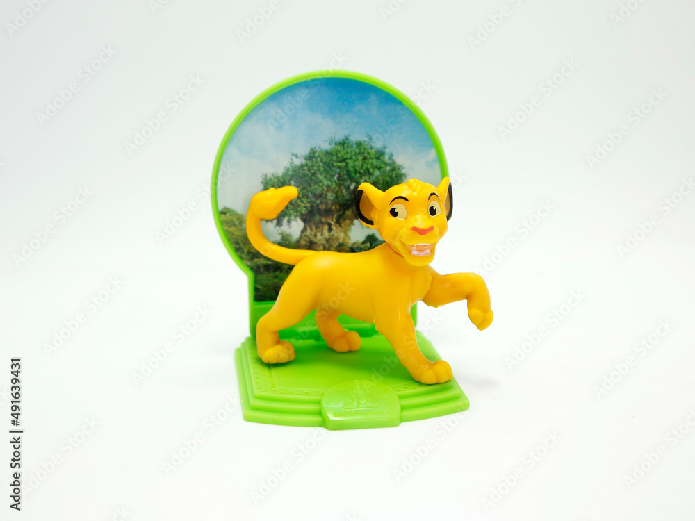 Simba. Character from the Disney movie The Lion King. McDonald's happy ...