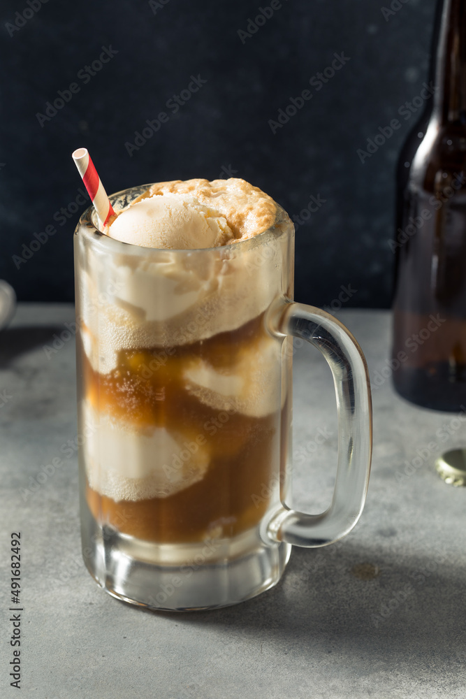 Cold Frozen Root Beer Float Stock Photo | Adobe Stock
