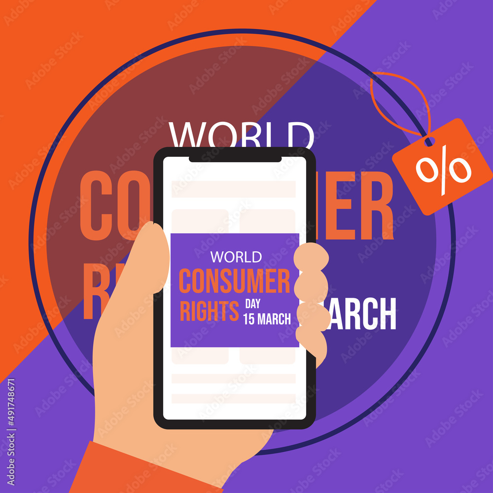 World consumer rights day 15 march. logo design. Stock Vector | Adobe Stock