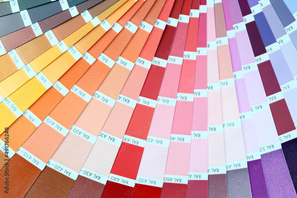 color chart for paints Stock Photo | Adobe Stock