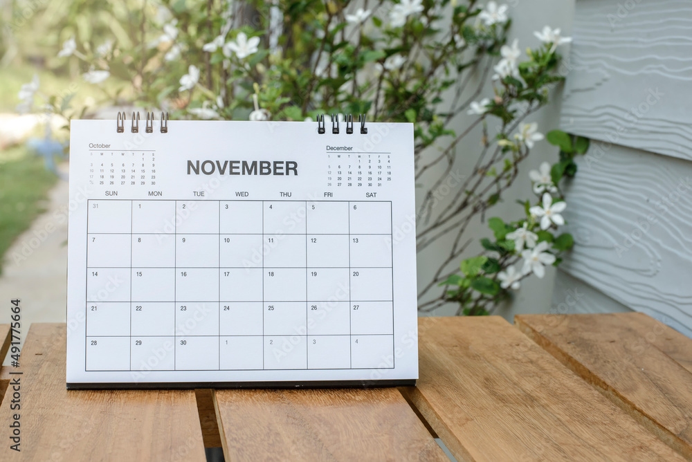 Foto de Stock Calendar desk for Planner and organizer to plan and ...