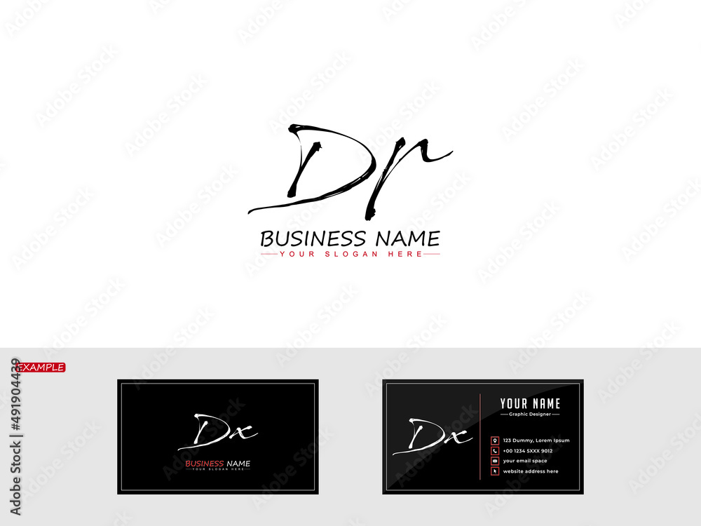 Initial DP Signature logo, Signature Dp pd luxury letter red black and ...