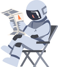 Space Man Sitting In Chair Free Stock Photo - Public Domain Pictures