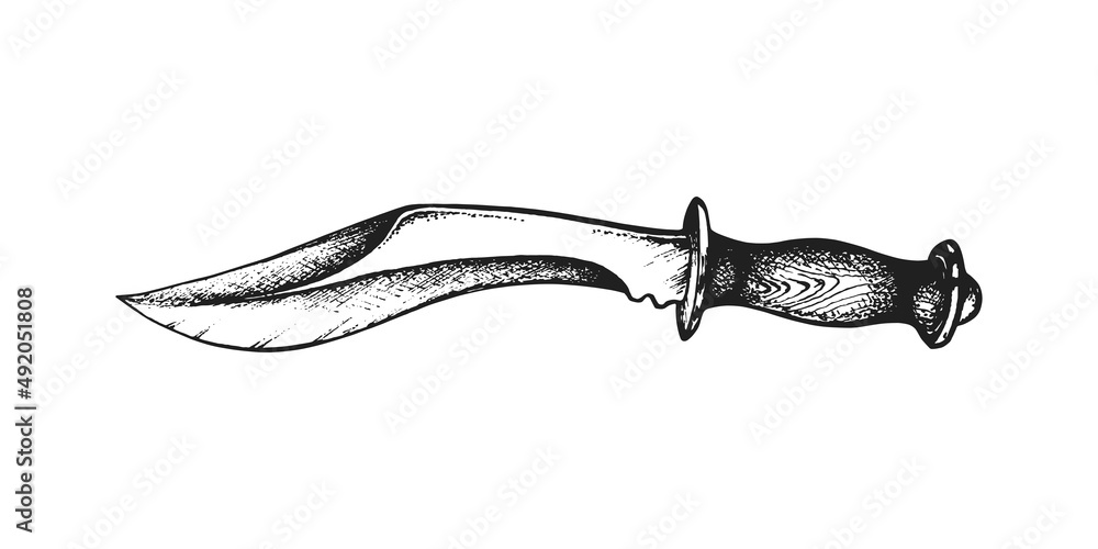 commando knife tattoo