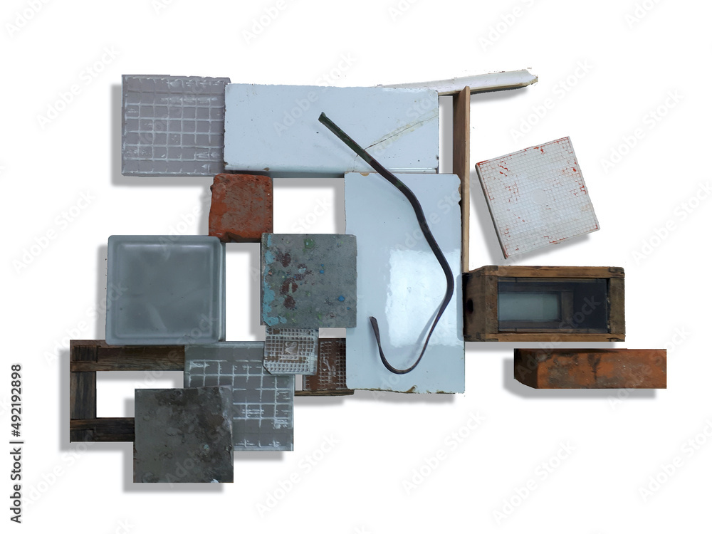 Staging Of Various Objects For Architectural Projects And Ideas Stock