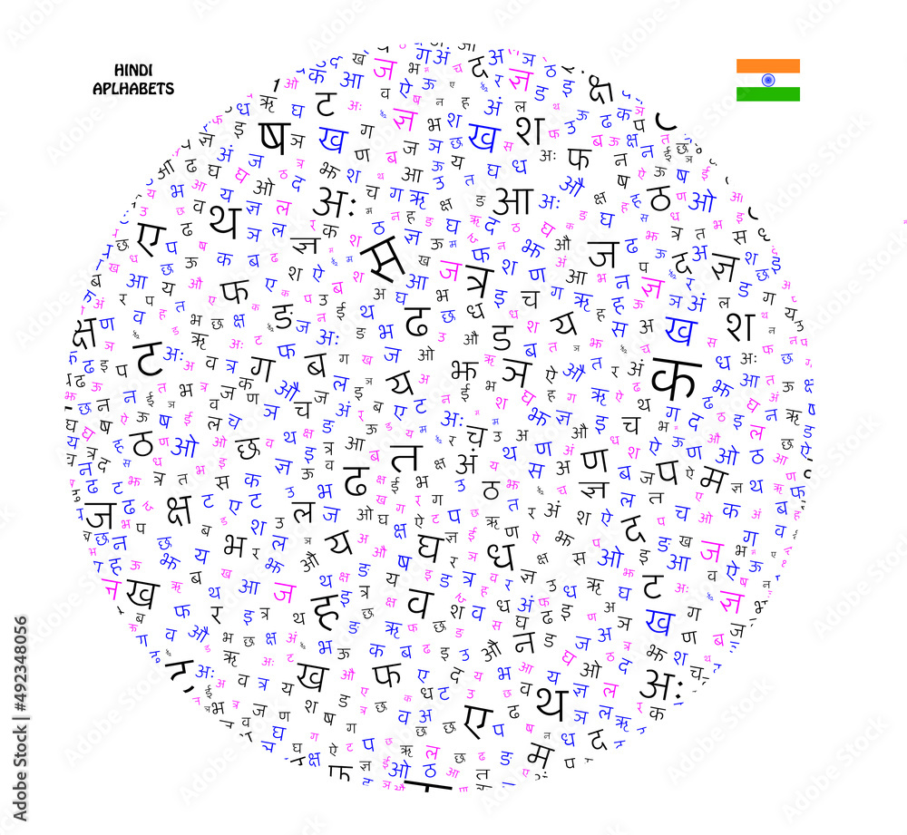 Hindi Alphabets for Wallpaper, Backgrounds and Wrapper Texture Stock ...
