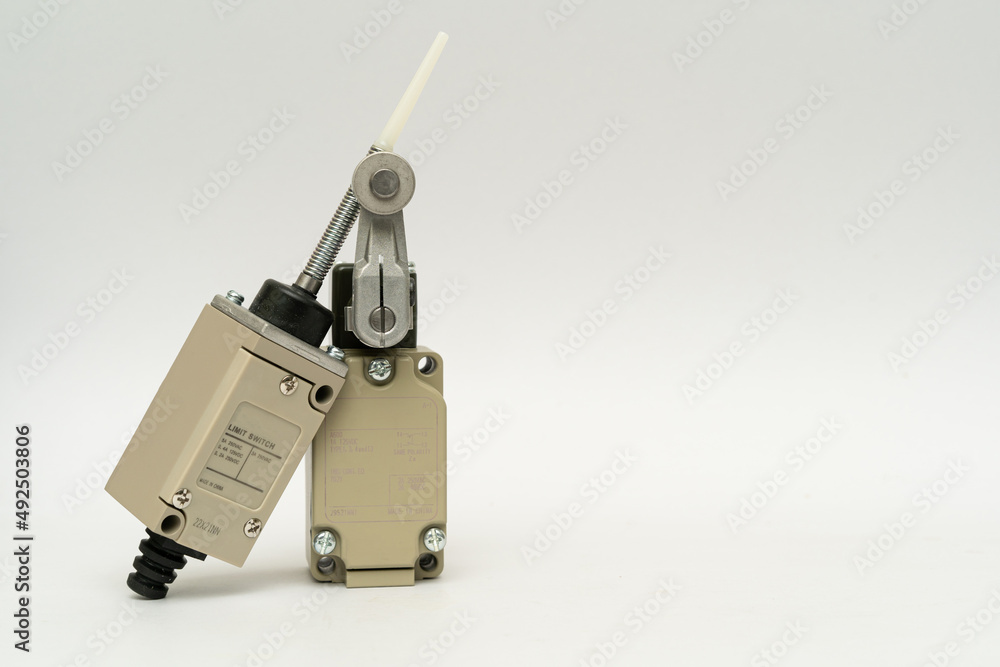 Limit switch sensor of the machine. Tiny limit switch for mechanical ...