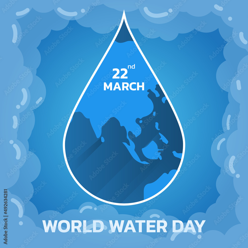 world water day consists of billboards card background for world water ...