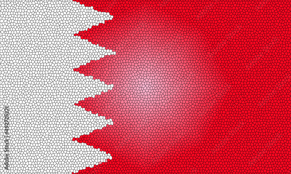 Bahrain flag. BH national banner. Bahrain patriotism symbol. State ...