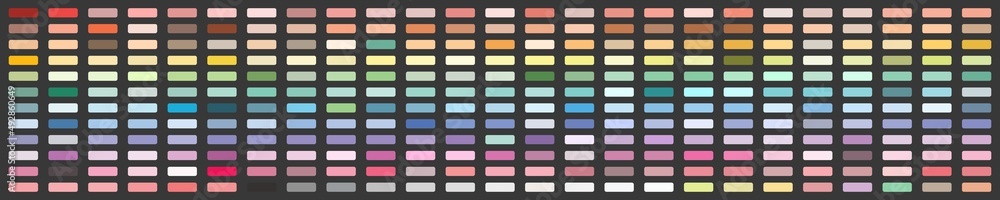 Pastel colors palette swatches collection Stock Vector | Adobe Stock