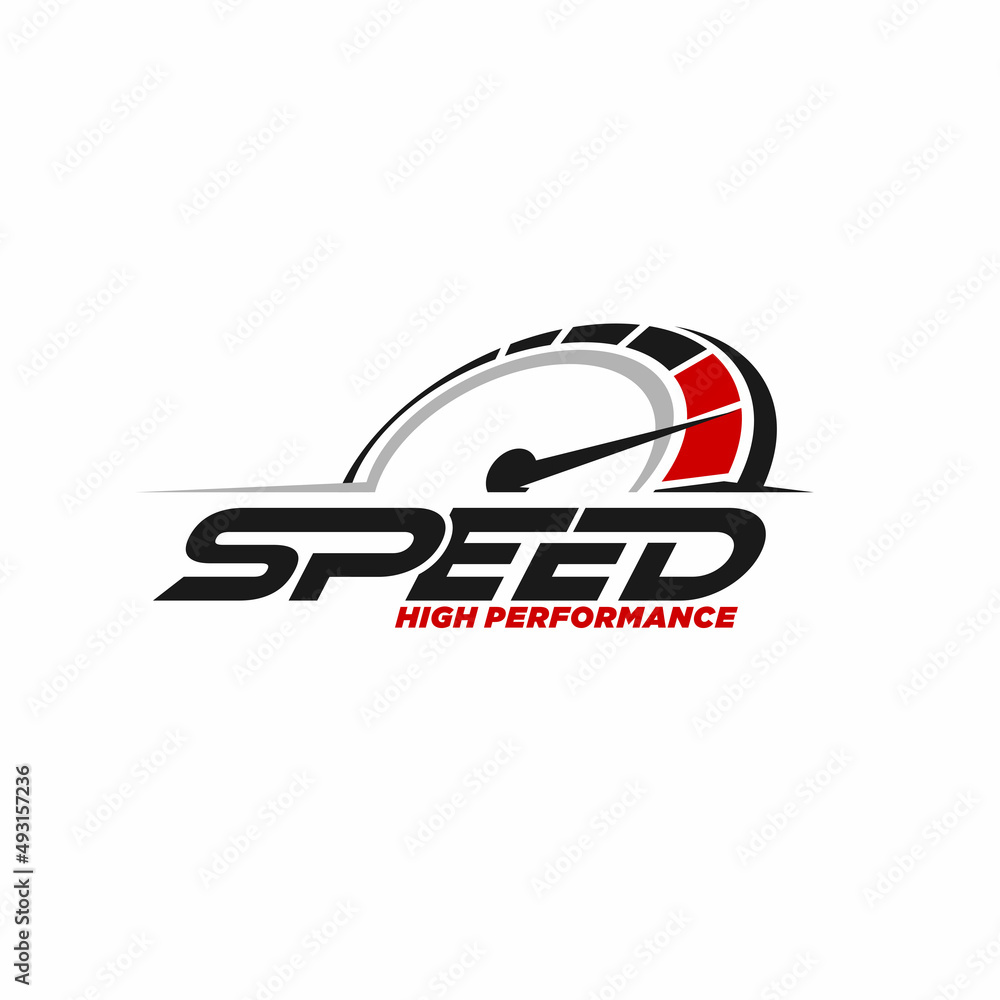 Auto speed car logo design Stock Vector | Adobe Stock