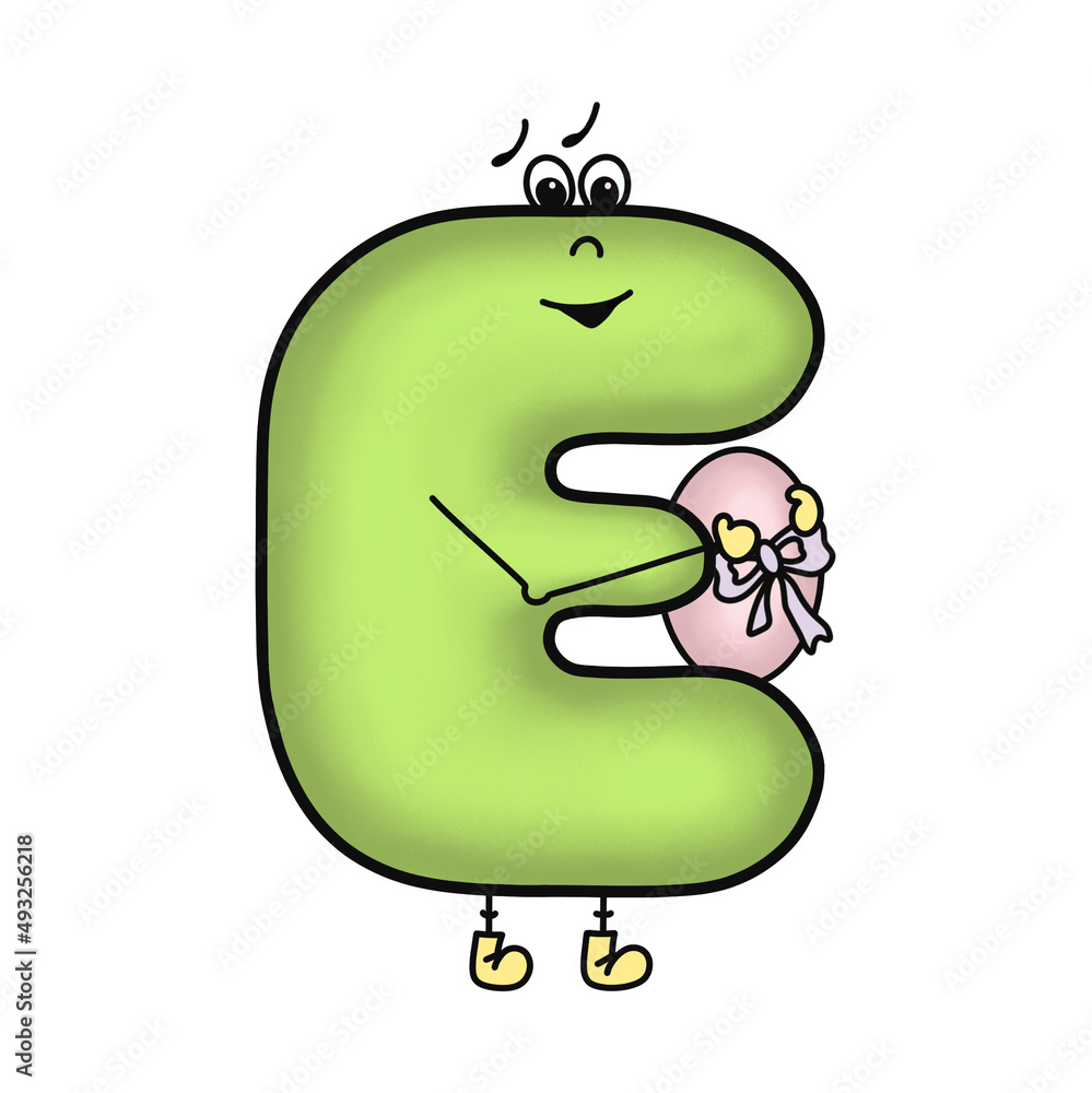 ABC letter E. Preschool Learning English Alphabet Capital Letters ...