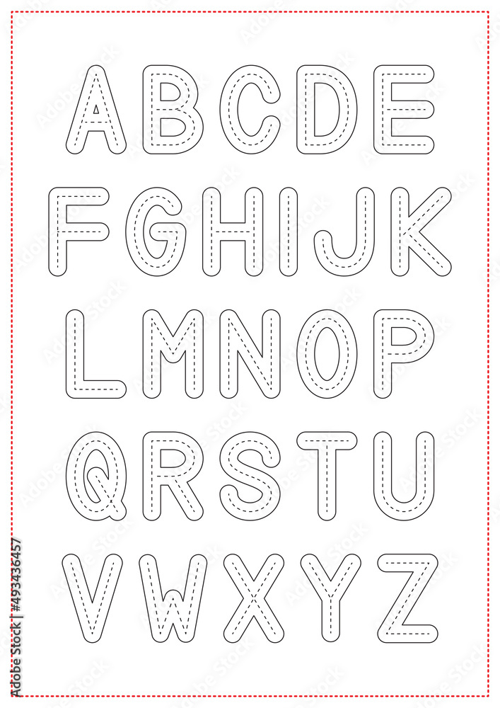Children Learning Printable - Tracing, Coloring, and Writing Alphabet ...