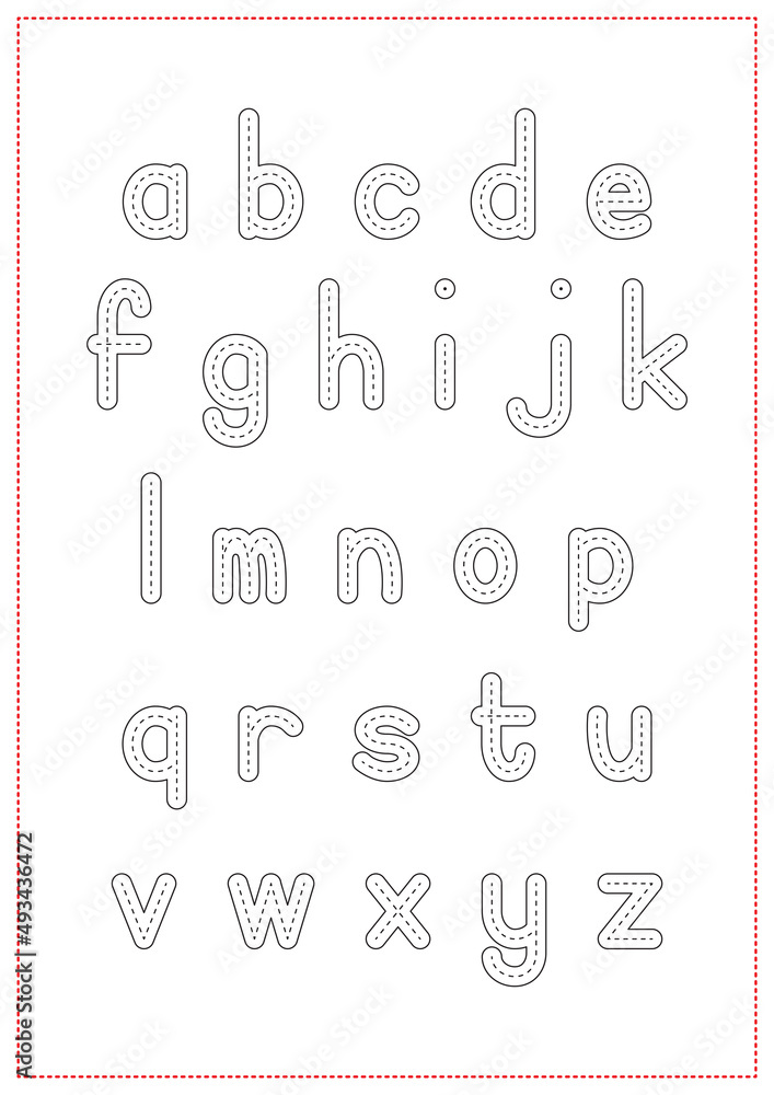 Children Learning Printable - Tracing, Coloring, and Writing Alphabet ...