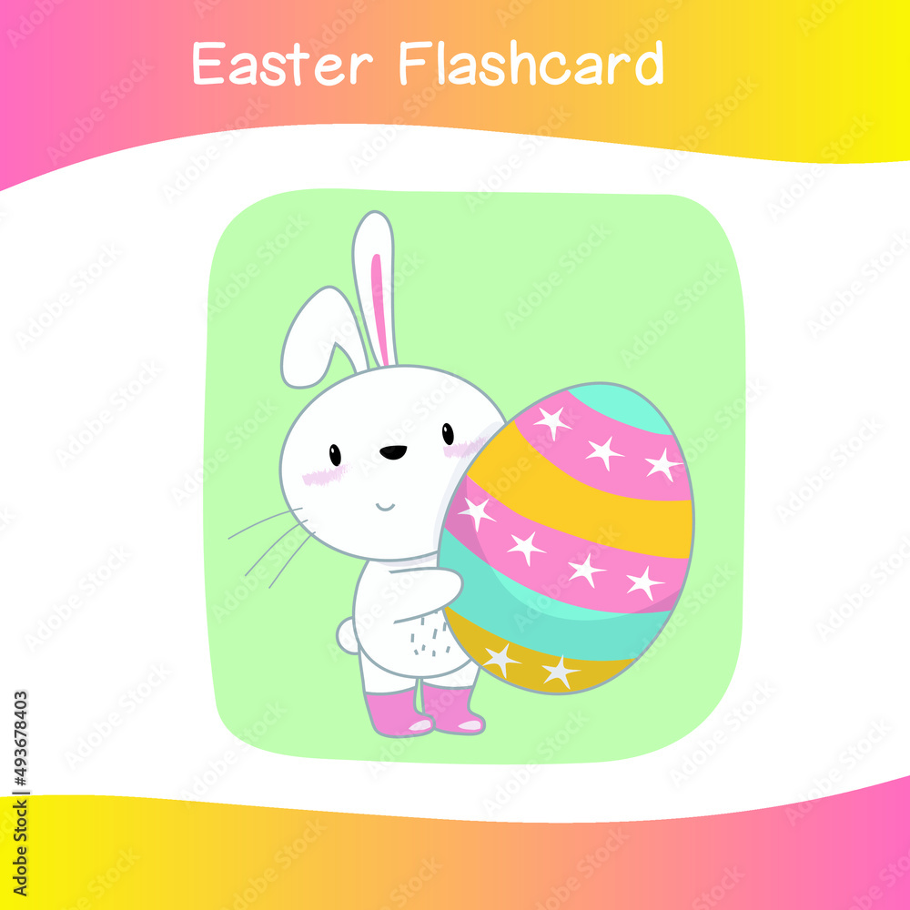 Cute Easter image flashcards collection. flashcards for preschool ...