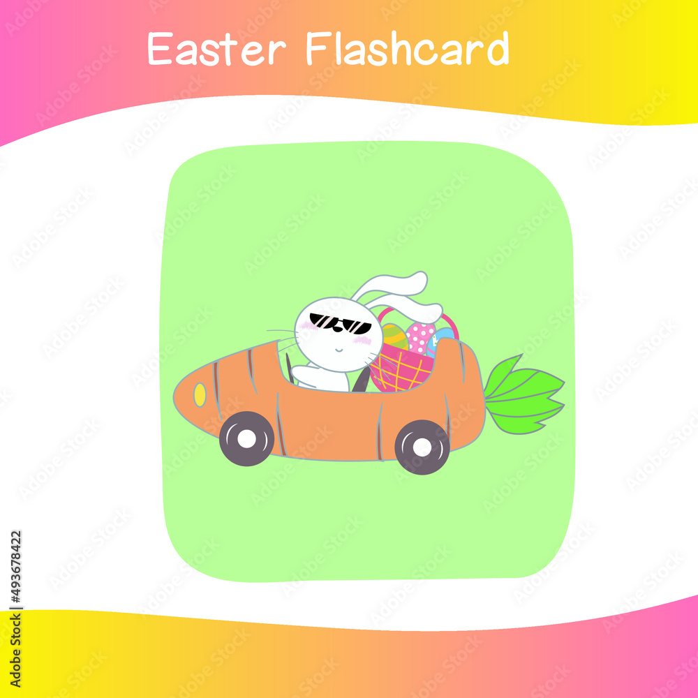 Cute Easter image flashcards collection. flashcards for preschool ...