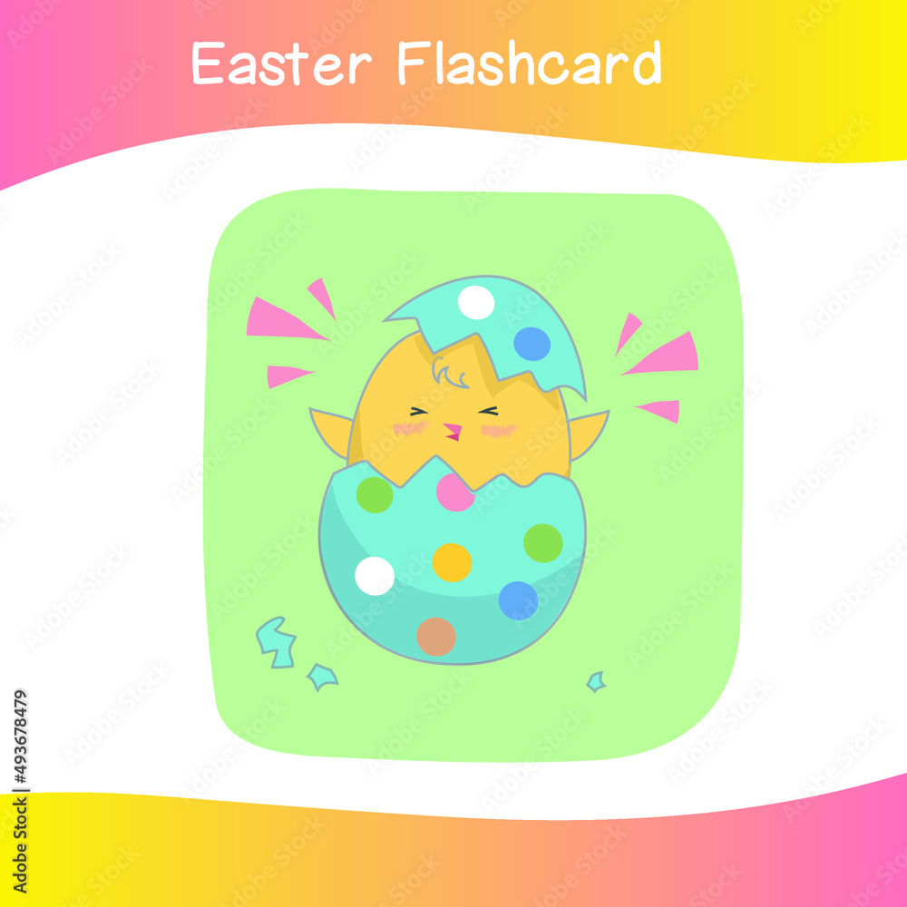 Cute Easter image flashcards collection. flashcards for preschool ...