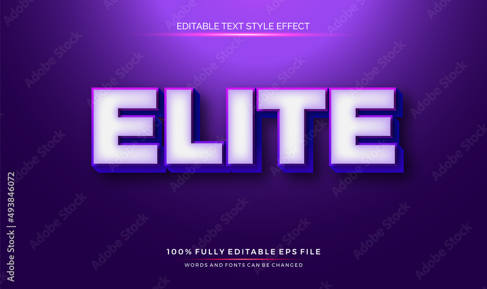 Editable modern text effect. Text style effect. Editable fonts vector ...