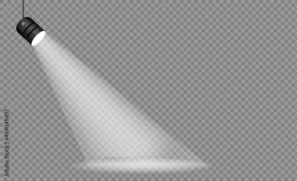 Vektor Vector set of light. Light source, studio lighting, walls, png ...