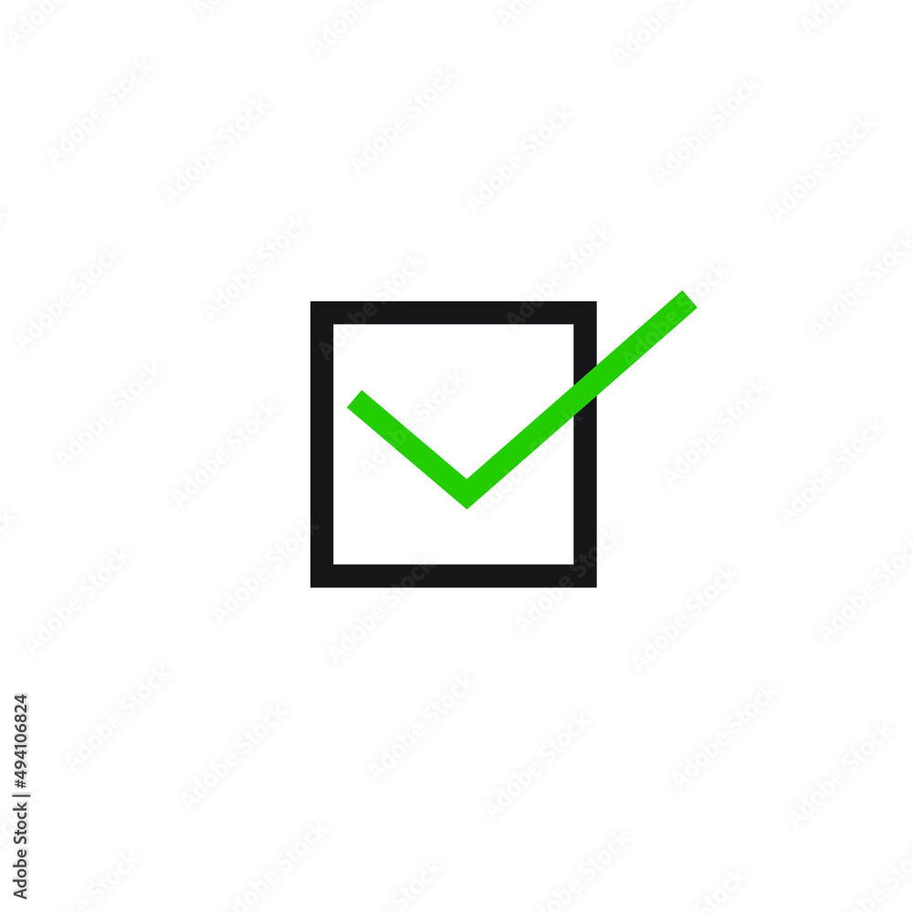 approval sign tick design vector. check mark ok. green check mark valid ...