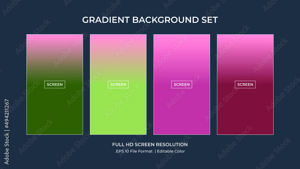 Soft color background on dark. Modern screen vector design for mobile ...