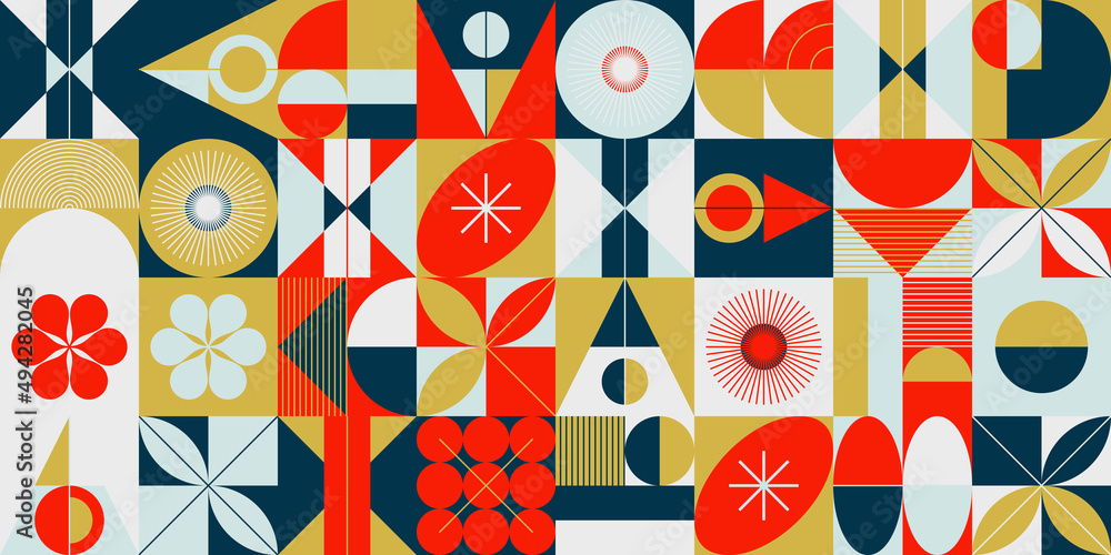 Scandi Art Made With Scandinavian Inspired Graphics Using Abstract ...