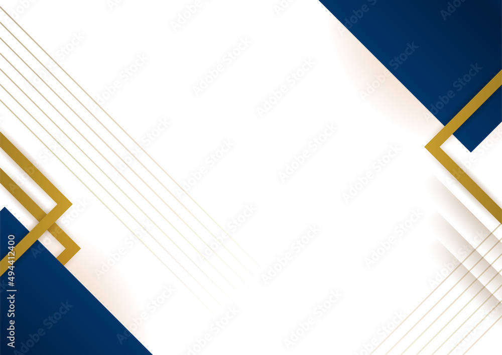 Abstract blue and gold presentation background design Stock Vector ...