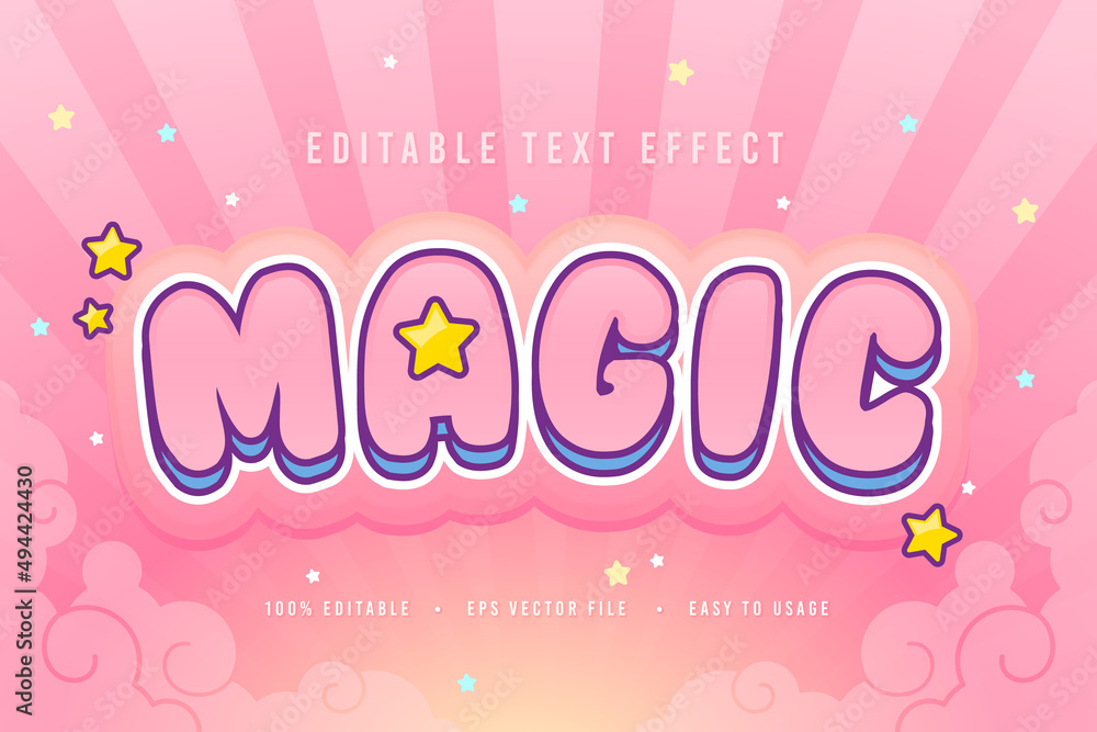 decorative magic Font and Alphabet vector Stock Vector | Adobe Stock