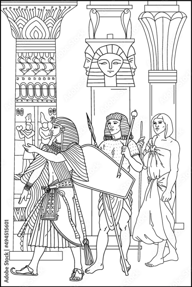 Ancient Egyptian Coloring Pages
